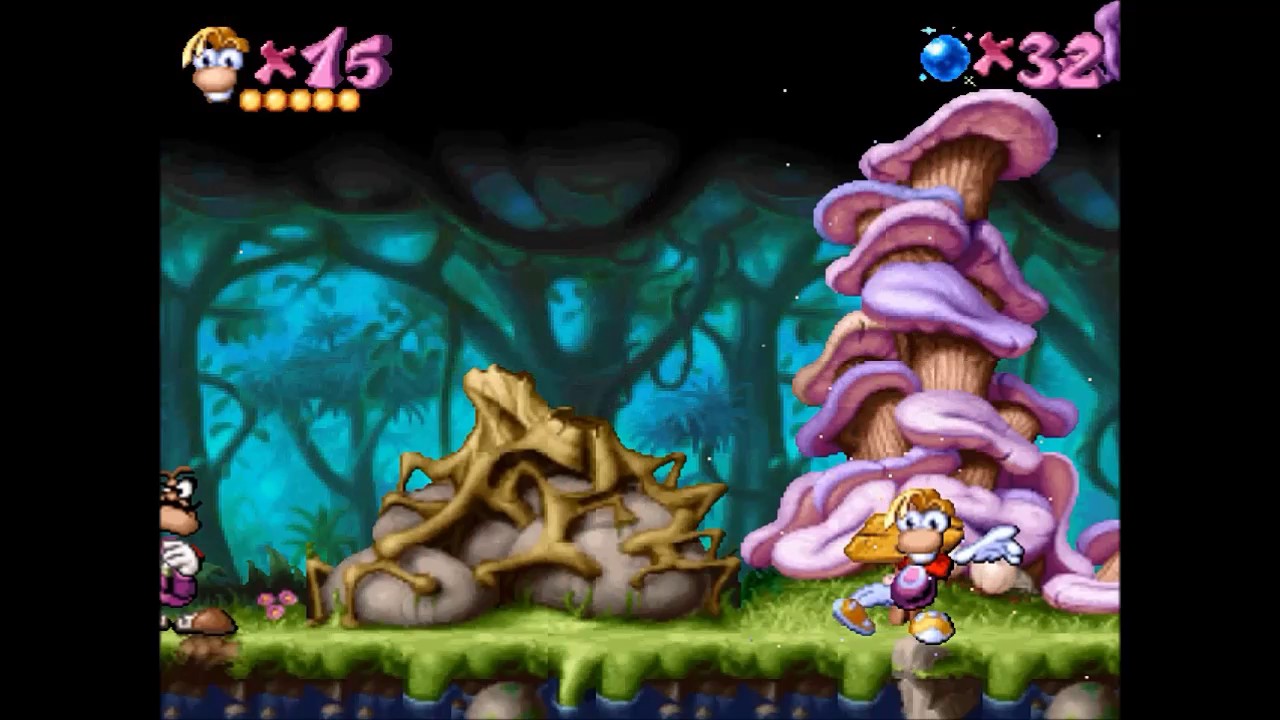 Let's Play Rayman! - 4 - Spiky Fruit and Throwing Hoops - YouTube