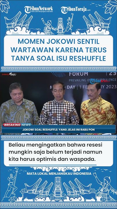 Ditanya Soal Isu Reshuffle Kabinet Jokowi Hanya Sebut Hari Ini Adalah