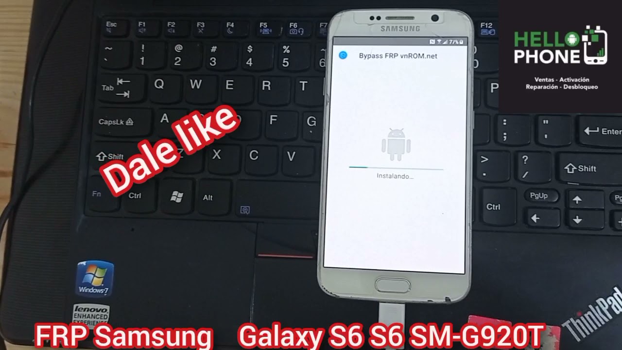 FRP Samsung Galaxy S6 SM-G920T android 7.0 T-Mobile - YouTube