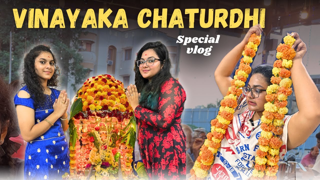Vinayaka chaturdhi special vlog🔥 | semma vela😮‍💨 | soundarya with ...