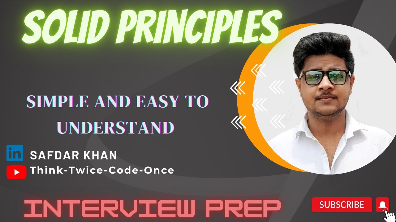 Solid Principles | Introduction | All Principles Covered | Simple & Easy | With Examples | - YouTube