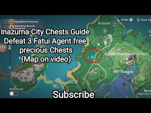 Genshin Impact - Inazuma City Chests Guide: Defeat 3 Fatui Agent free ...