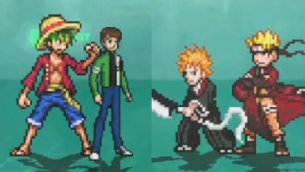 Ben 10 and Luffy vs Ichigo and Naruto - Ultimate Mugen Fight - YouTube
