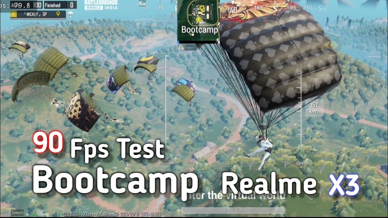 90 Fps Test In Bootcamp | Project Sakura The Gaming Rom for Realme X3 ...