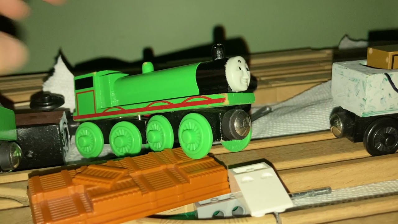 The flying kipper wooden railway remake - YouTube