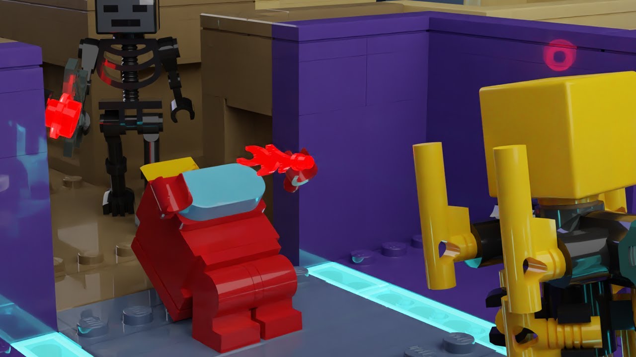 AMONG US Animation 'Attack of the Minecraft' 어몽어스 애니메이션 마인크래프트의 습격 ...