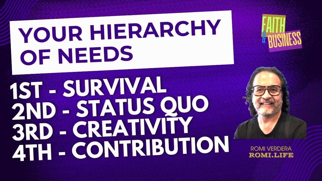 We Need To Fulfill Our Survival Needs, Status Needs, Creativity Needs, Contribution Needs. - YouTube