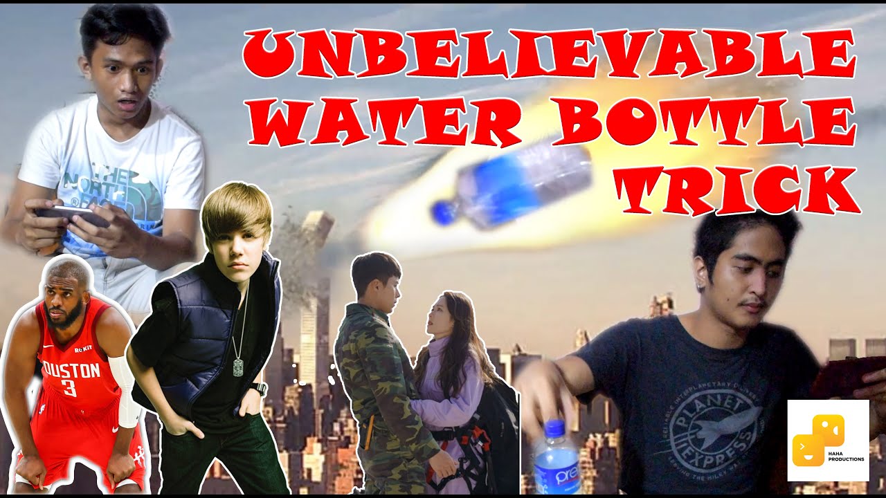 UNBELIEVABLE WATER BOTTLE TRICK | HAHA Productions - YouTube