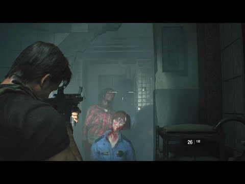 RESIDENT EVIL 3 Remake. Zombies attack in RCPD! Combat gameplay PS5 ...