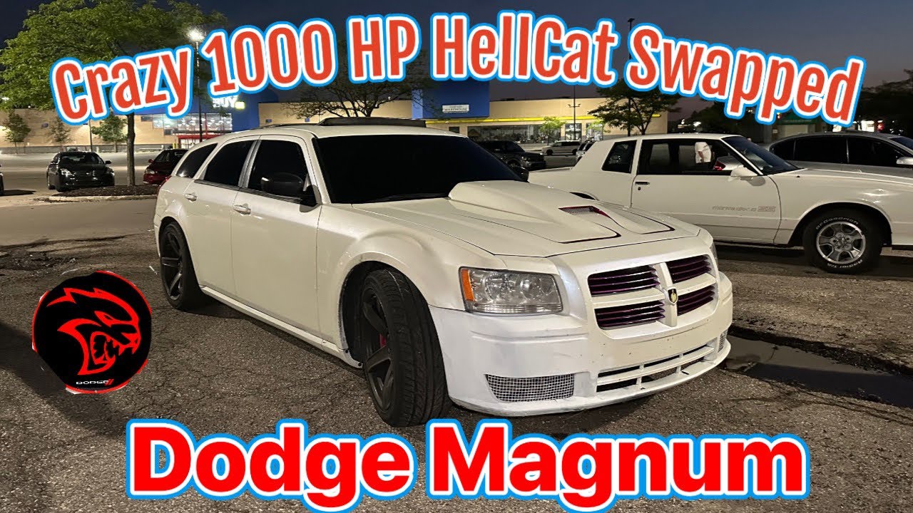 HellCat Swapped Dodge Magnum Goes CRAZY!!! In the Illegal pit Midnight ...