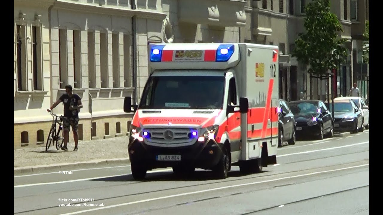 Leipzig ASB RTW | Leipzig ASB EMS ambulance responding [GER | 23.5.2017 ...