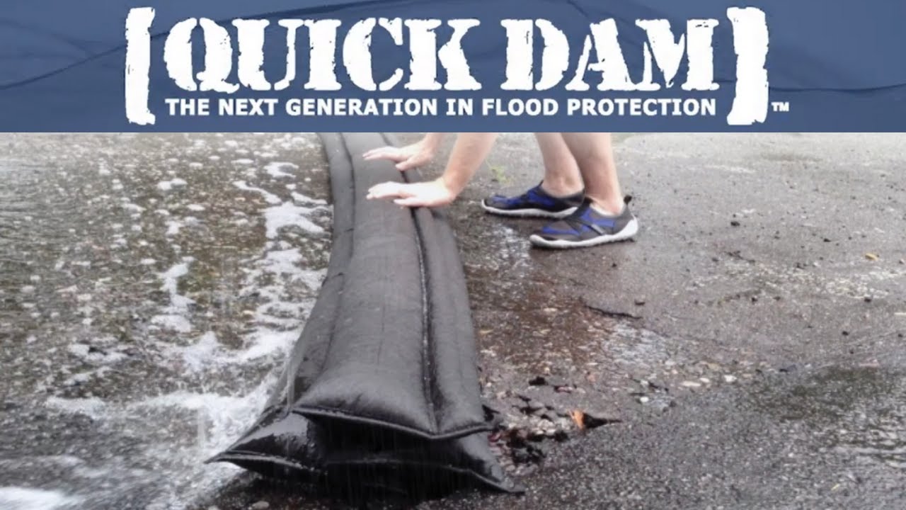Quick Dam Flood Barriers 16-Pk. 5ft. ea. Model# QD65-16 - YouTube