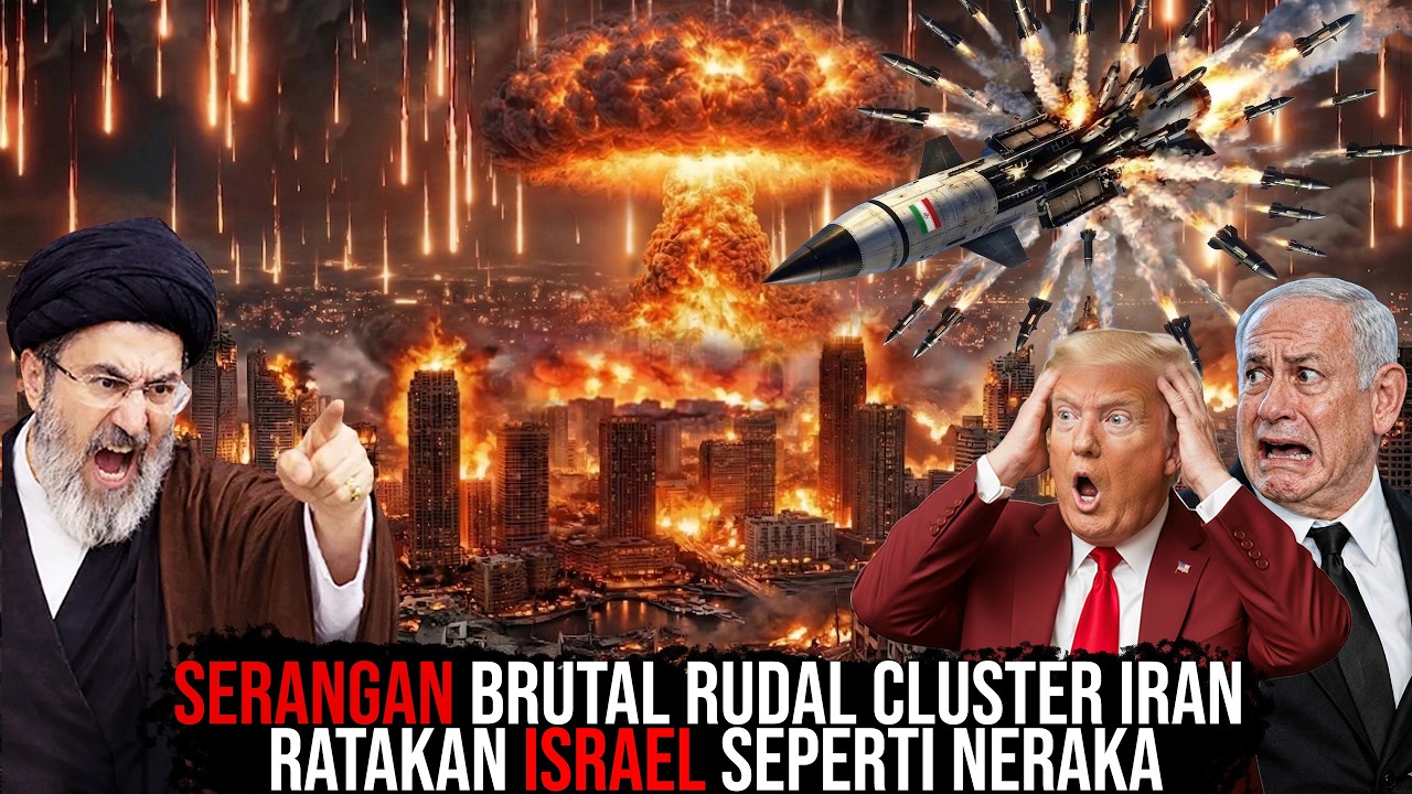 TRUMP MENYERAH, AS-ISRAEL TAK SANGGUP MELAWAN IRAN!? Rudal Kluster Iran ...