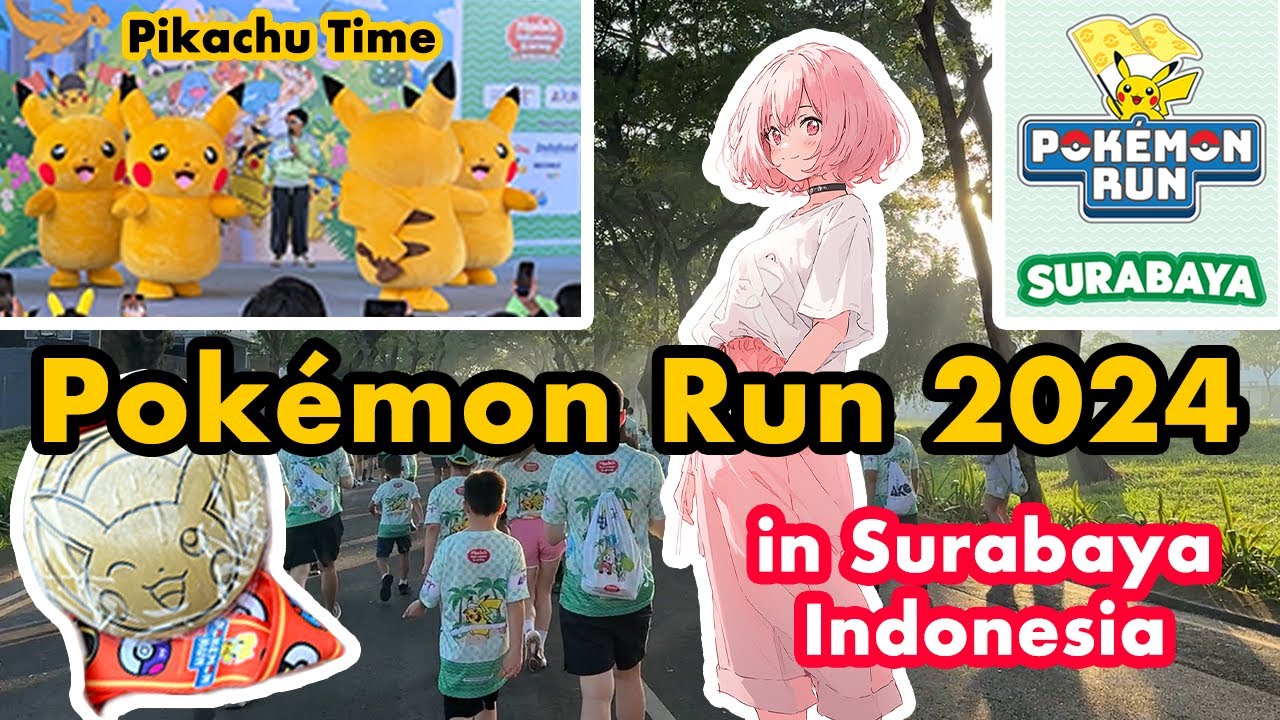 Pokemon Run 2024 in Surabaya, Indonesia: Pikachu's Indonesia Journey ...