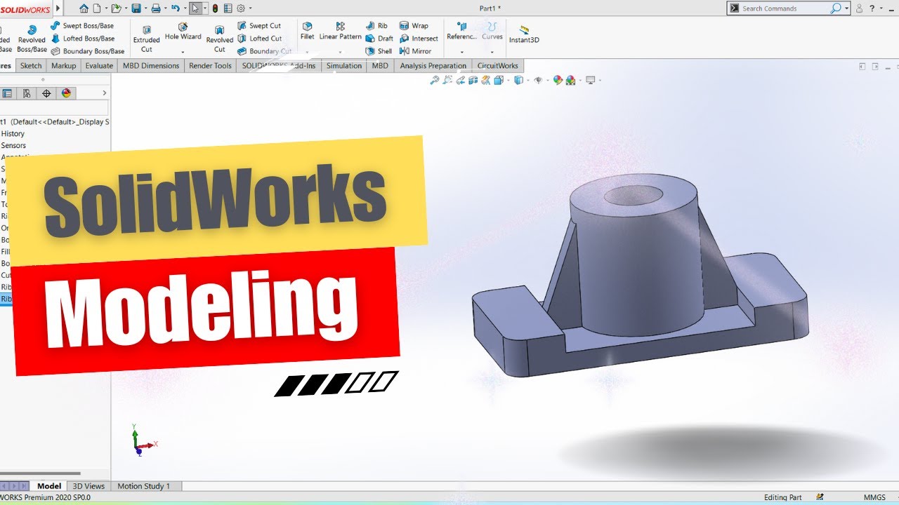 Modeling a Flanged Bearing in SolidWorks | Step-by-Step Guide - YouTube