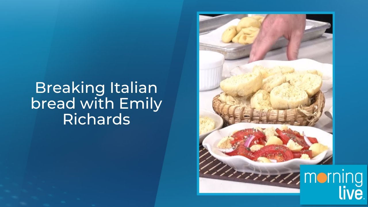Breaking Italian bread with Emily Richards - YouTube