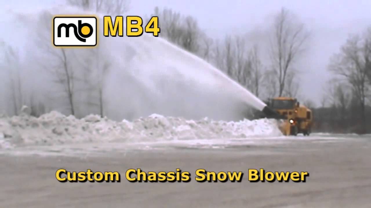 MB 4 Custom Chassis Snow Blower master - YouTube