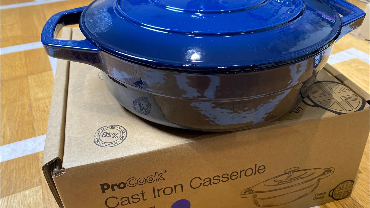 Procook cast iron casserole unboxing and review - YouTube
