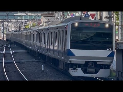 E531系0番台ｶﾂK456編成＋ｶﾂK415編成が快速勝田行きとして北千住駅1番線に到着停車するシーン（339M）2025.7.29.8:24 - YouTube