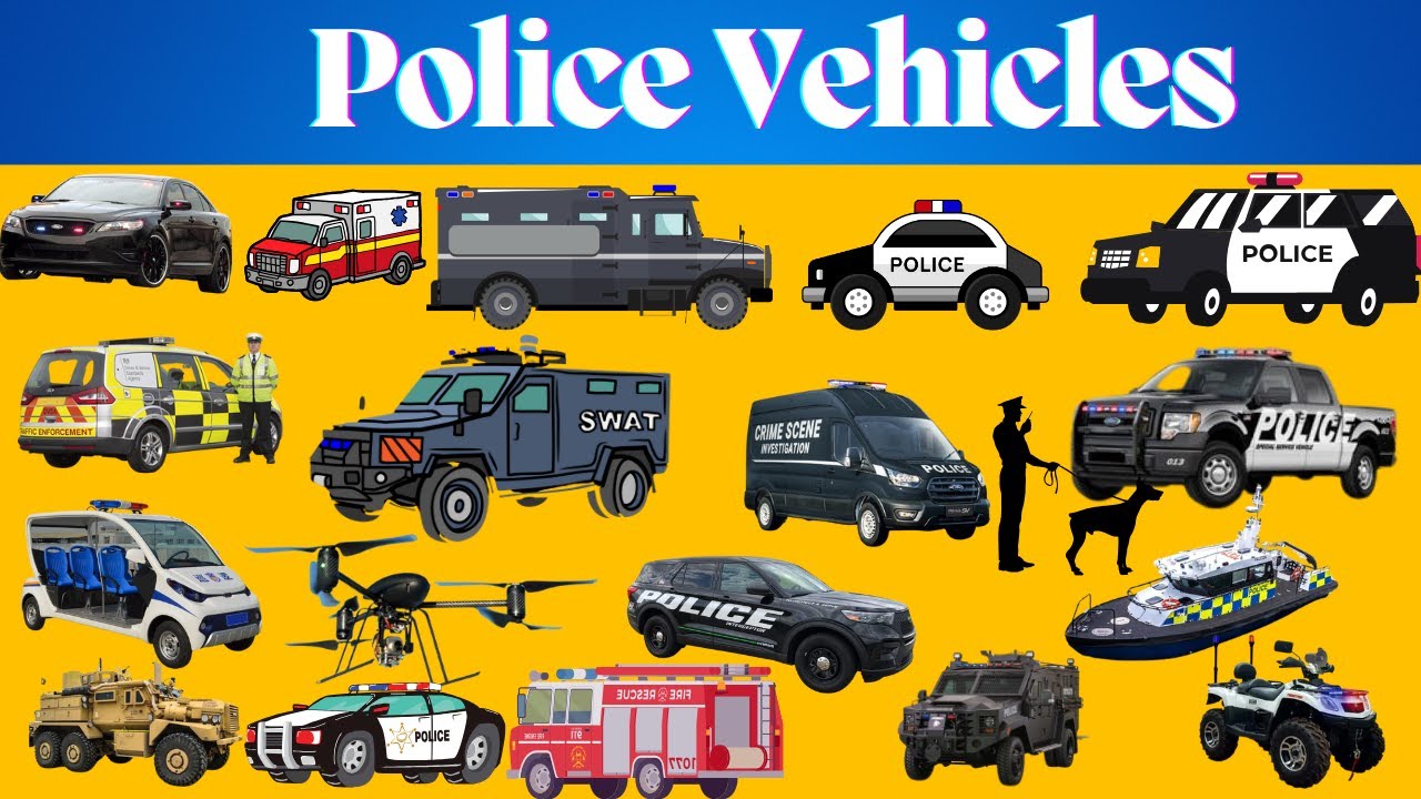 Police vehicles | Types of Police Vehicles |Emergency Vehicles| Police ...