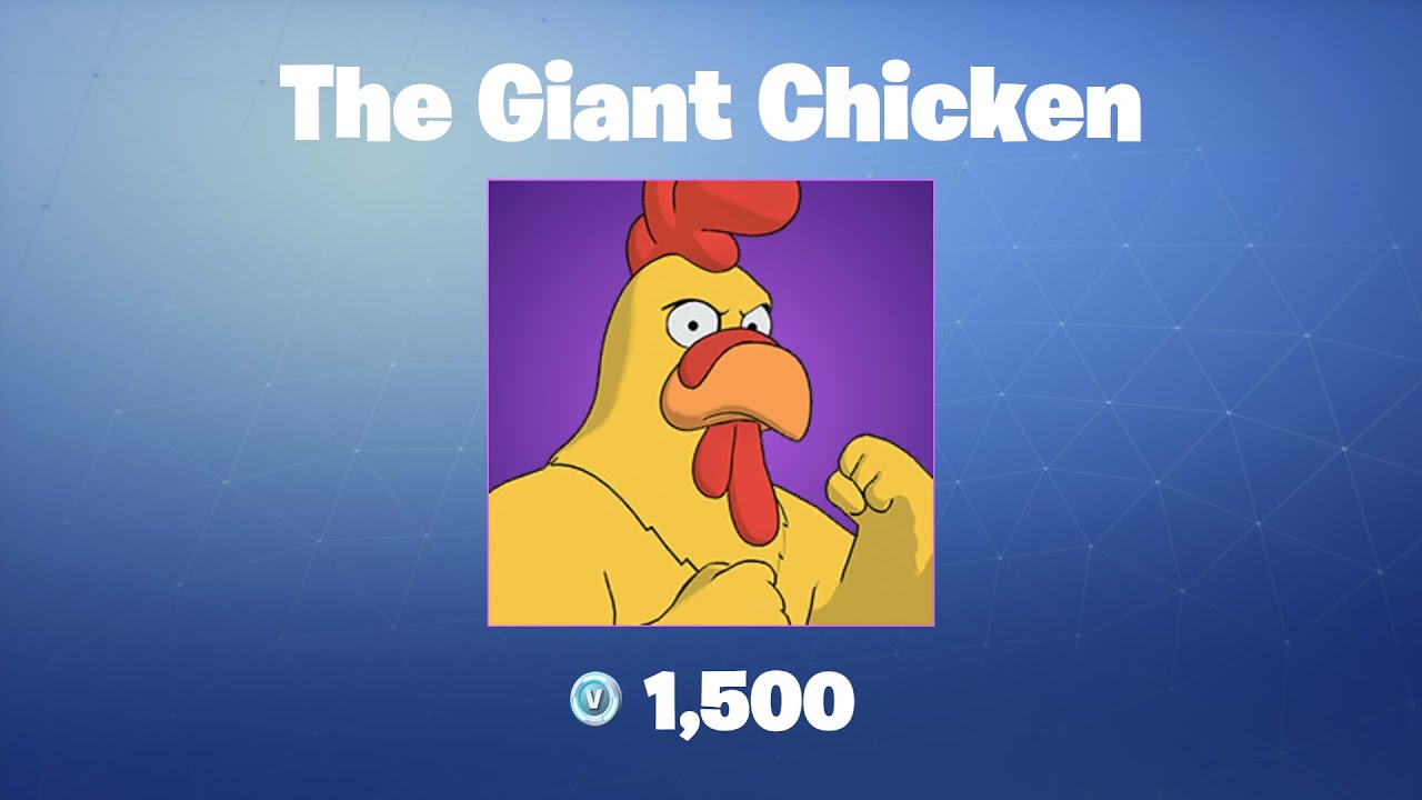 The Giant Chicken | Fortnite Outfit/Skin - YouTube
