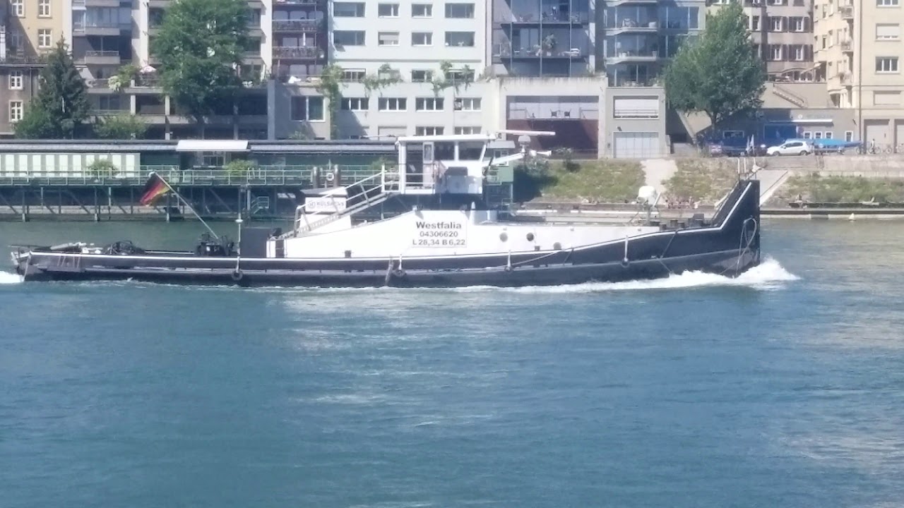 Schlepper Rhein Schifffahrt Basel - YouTube