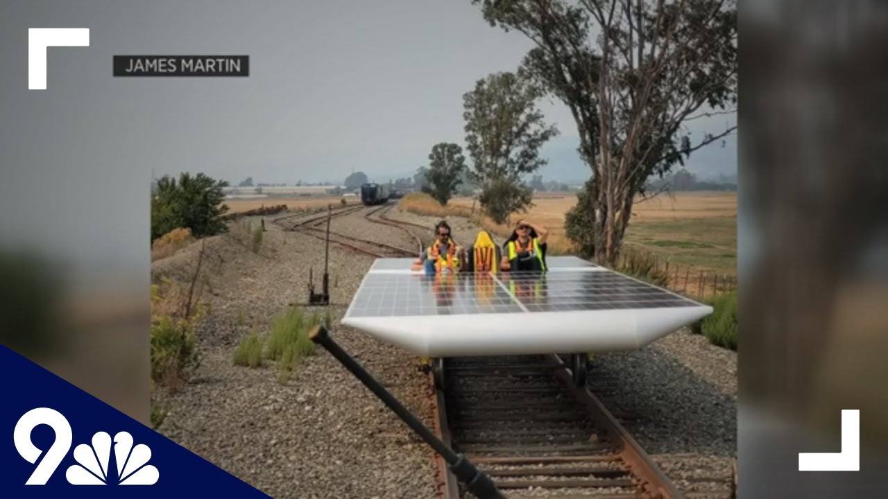 World's first solar powered train makes test run - YouTube