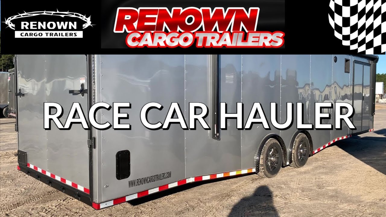 Race Car Trailer | Toy Hauler | Renown Cargo Trailers - YouTube