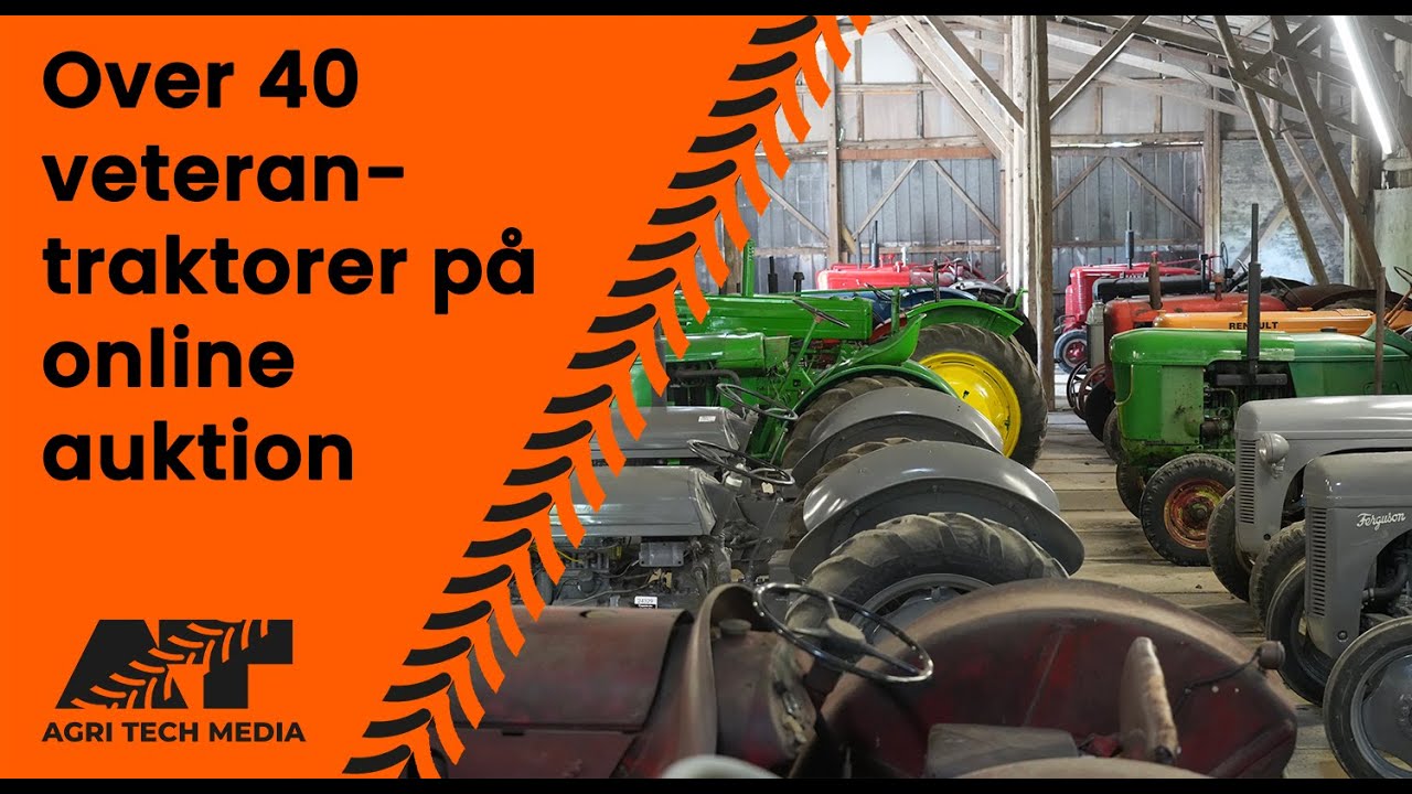 🇩🇰 Over 40 veteran-traktorer på auktion - YouTube