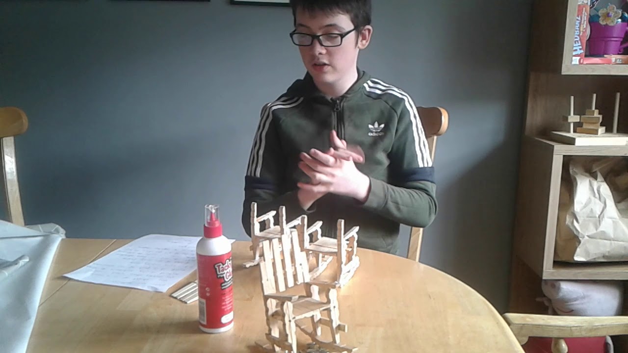 Clothes peg rockin' chair - YouTube