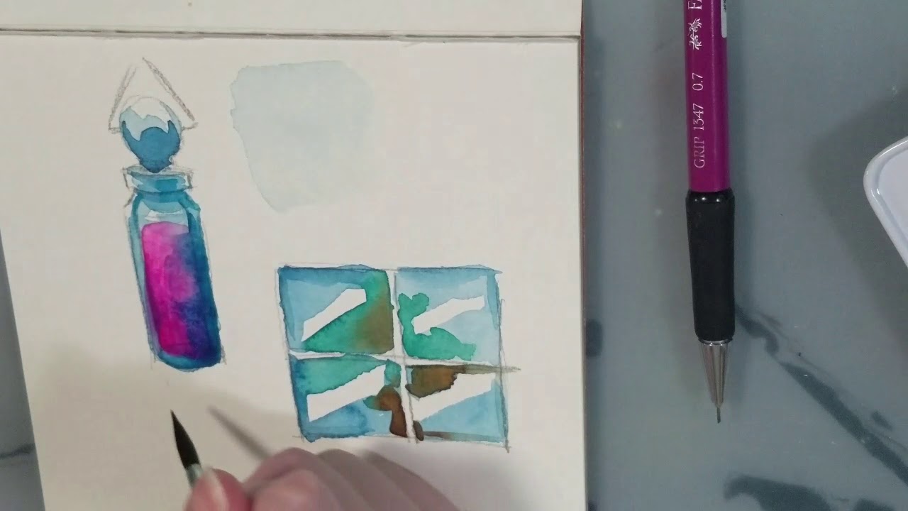Painting Textures- Glass - YouTube