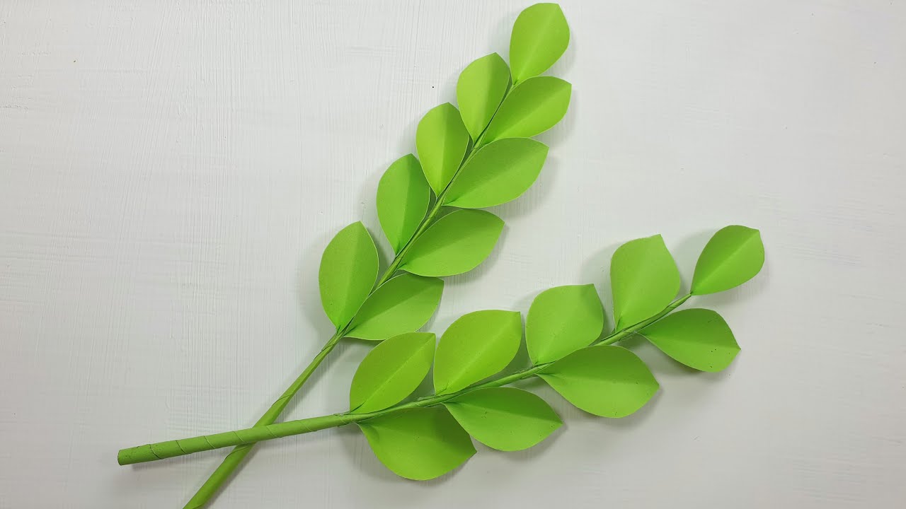 Paper Leaf | Paper Leaves Making | Paper Crafts for School | Decorative ...
