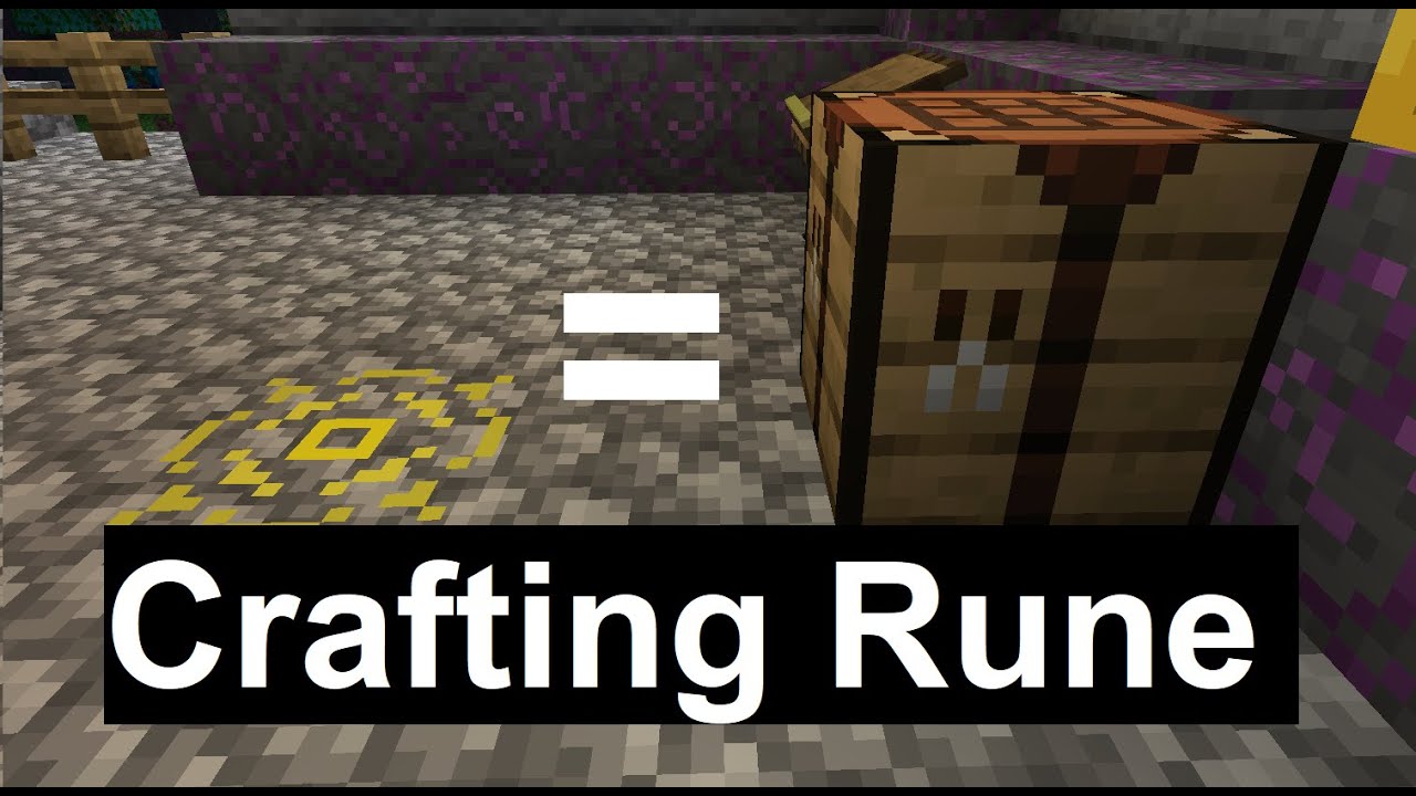 How to use a Rune to replace a crafting Table - Ars Noveau 1.16.5 - YouTube