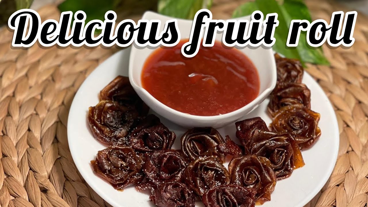 Delicious and sour plum Iranian lavashak | Sour plum sauce and roll I ...