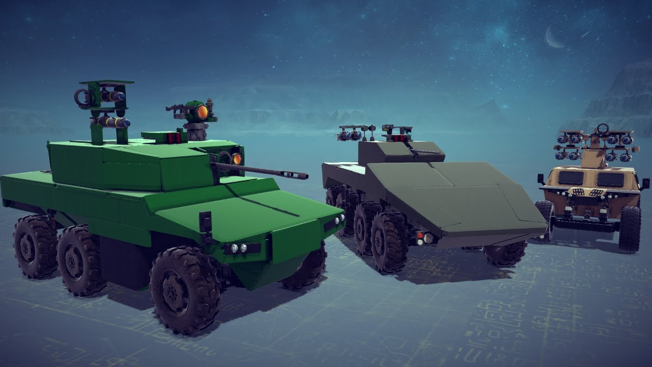 Armored Vehicle Ground Battle #1 | Besiege - YouTube