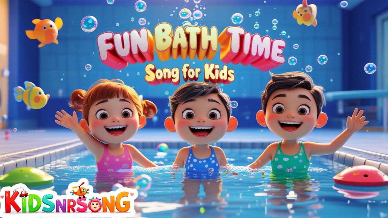 Splish Splash Fun Bath Time Song for Kids 🛁 Bath Time Dance Kids Song 🫧 ...