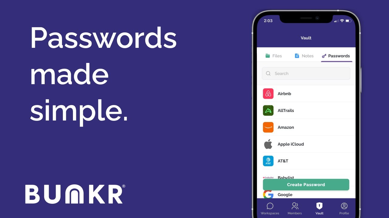 How to Create and Share Passwords with BUNKR - YouTube