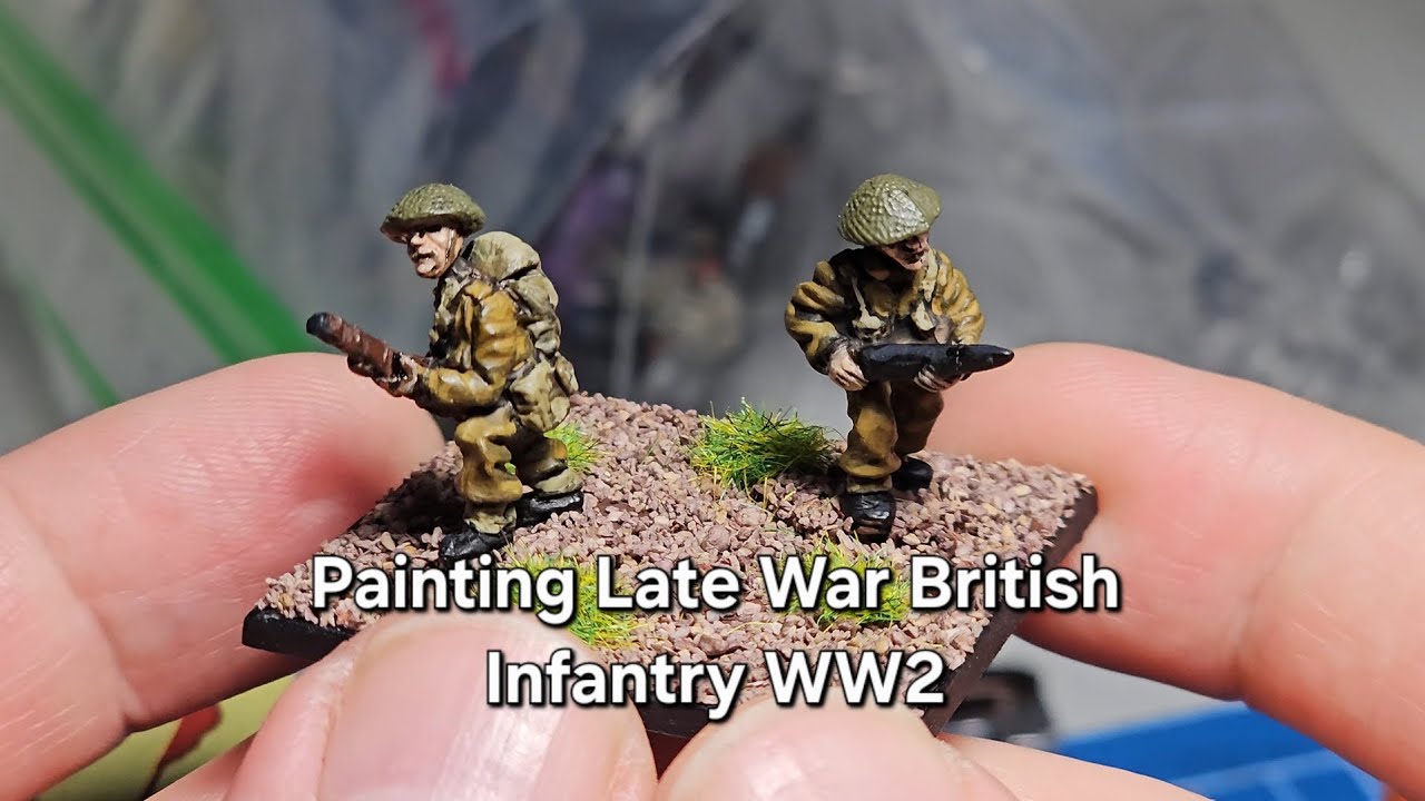 Painting 20mm Britannia Miniatures British Army Late War Infantry WW2 ...