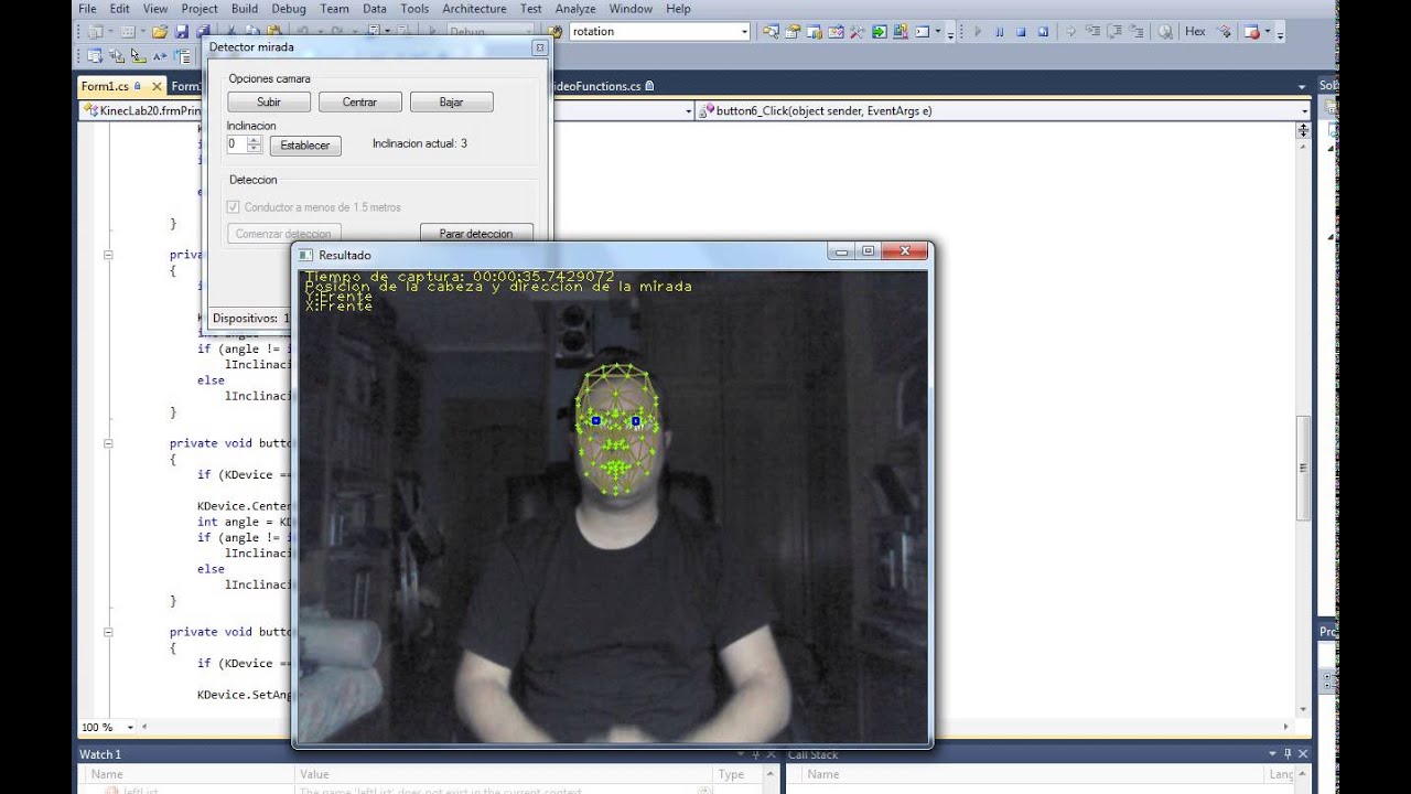 Head tracking usando Kinect - YouTube