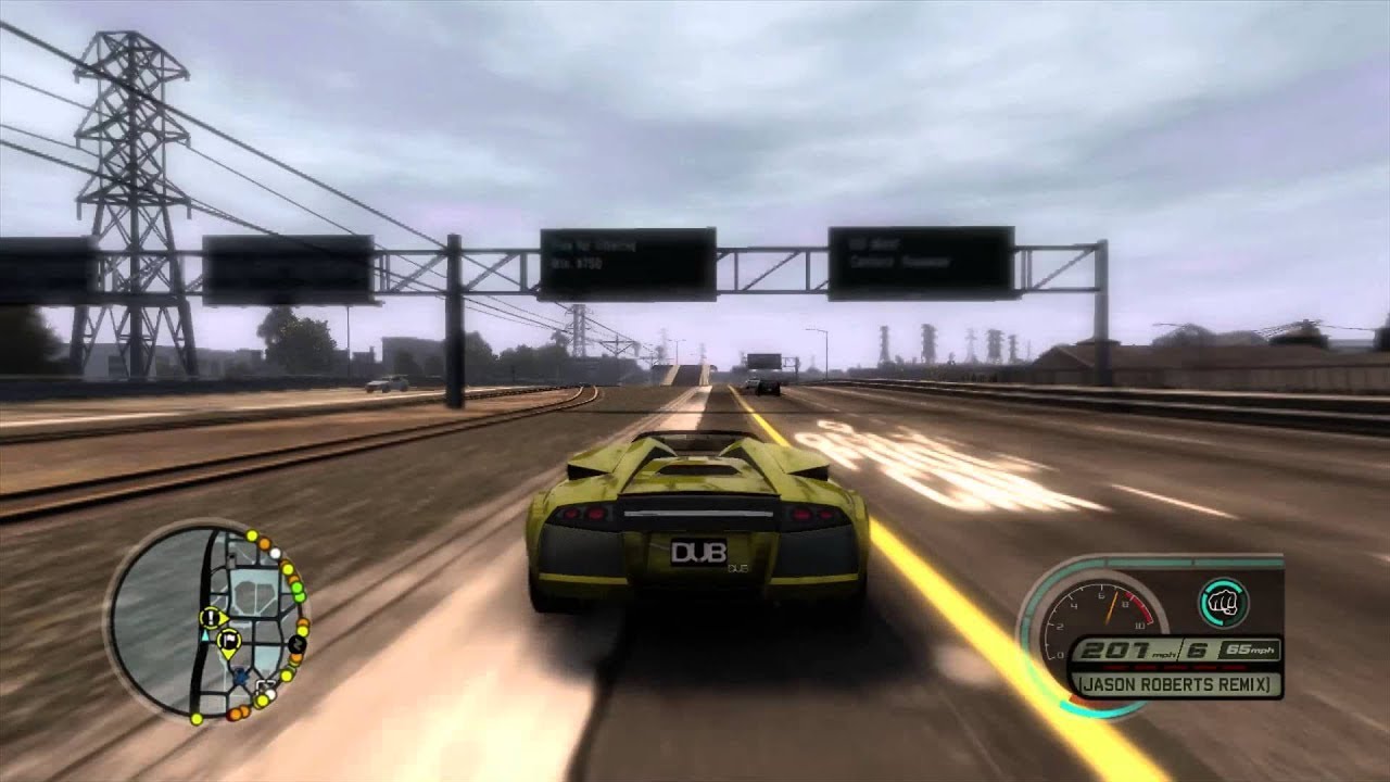 Freeway Race - Custom [Power Ups] - (4 Laps) No Traffic - YouTube