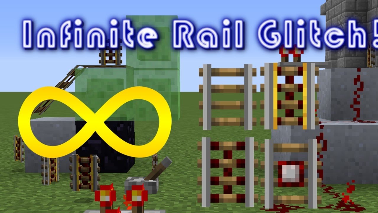 Minecraft Infinite Rail Generator! (Redstone) - YouTube