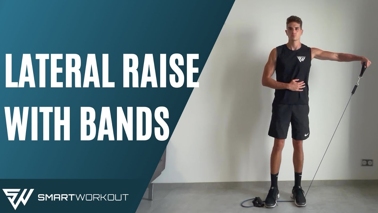 Lateral raise with RESISTANCE BANDS - YouTube