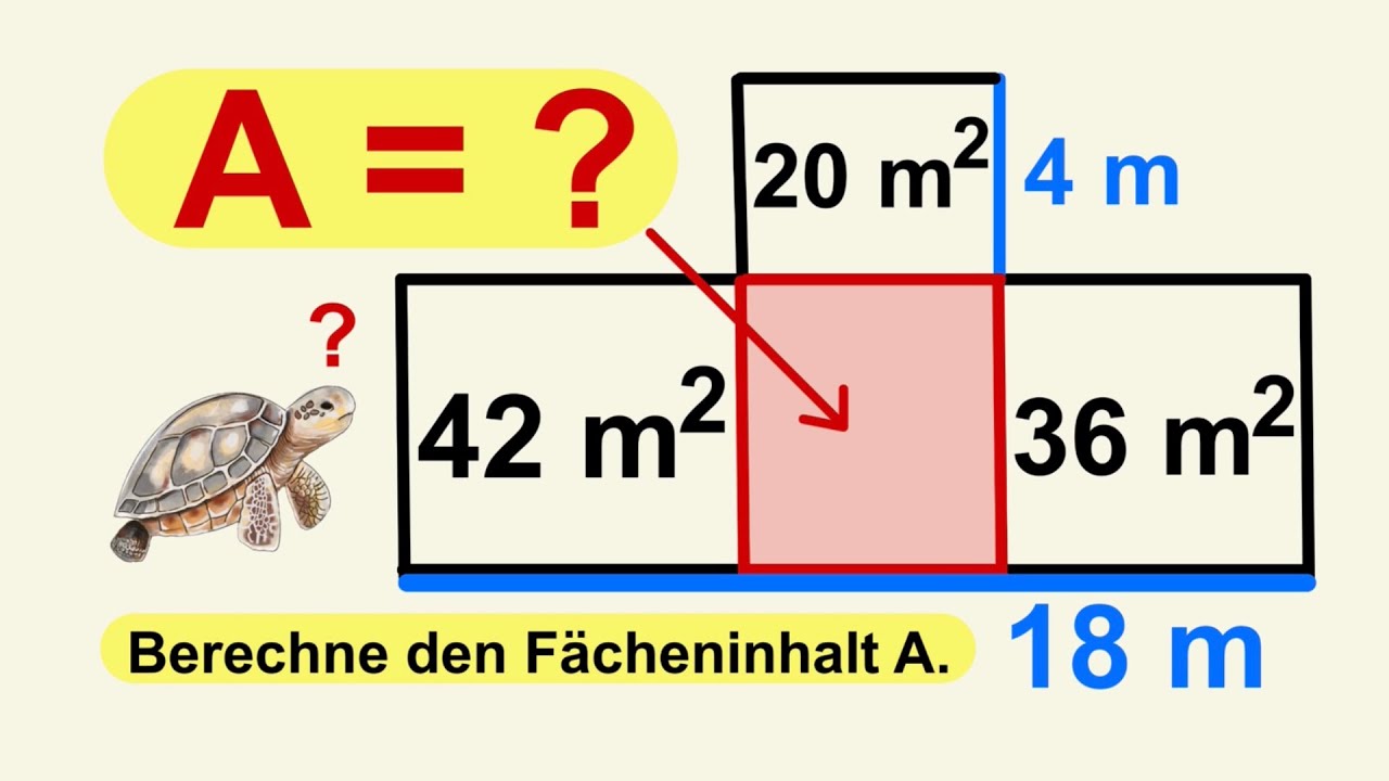 Welchen Flächeninhalt hat des vierte Rechteck? Gleichungssystem - YouTube