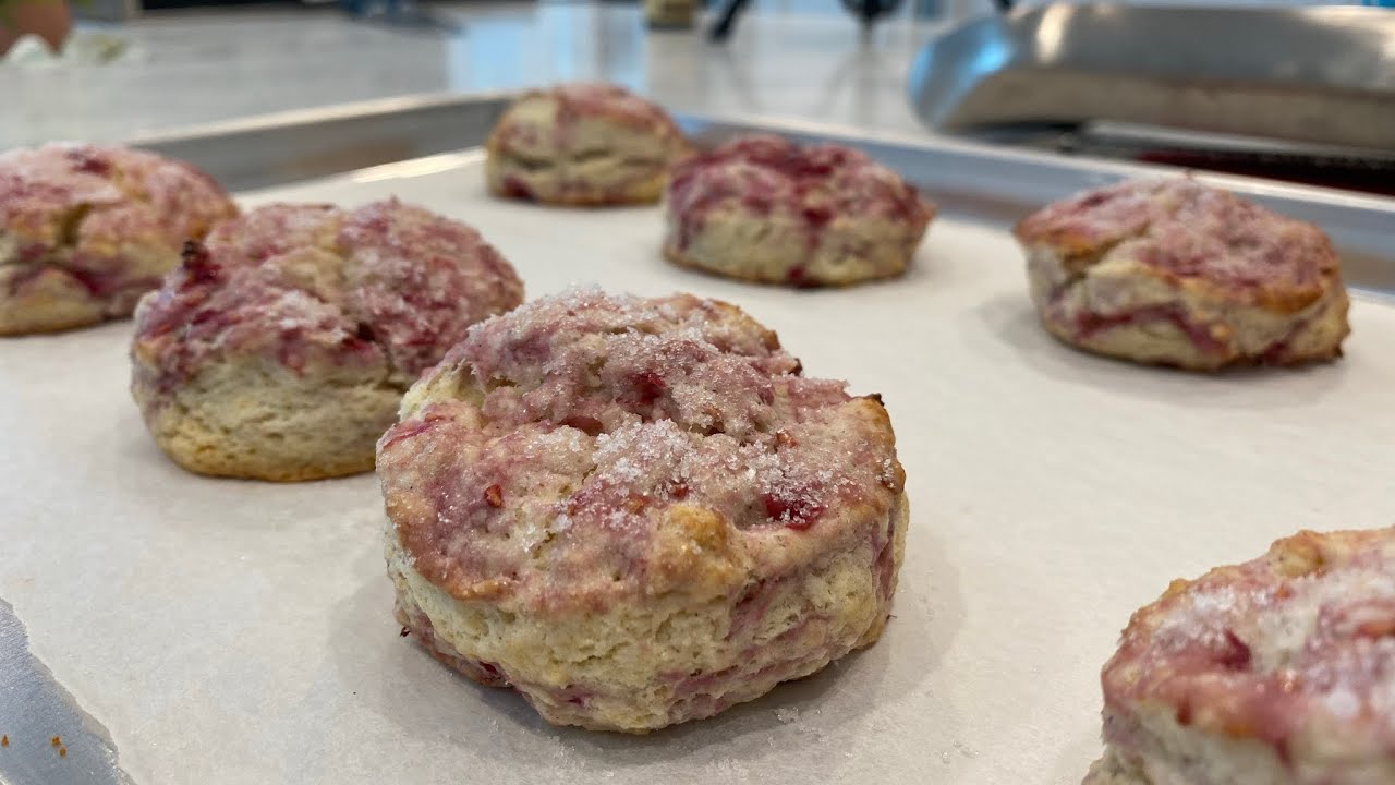 Homemade Raspberry Scones - YouTube