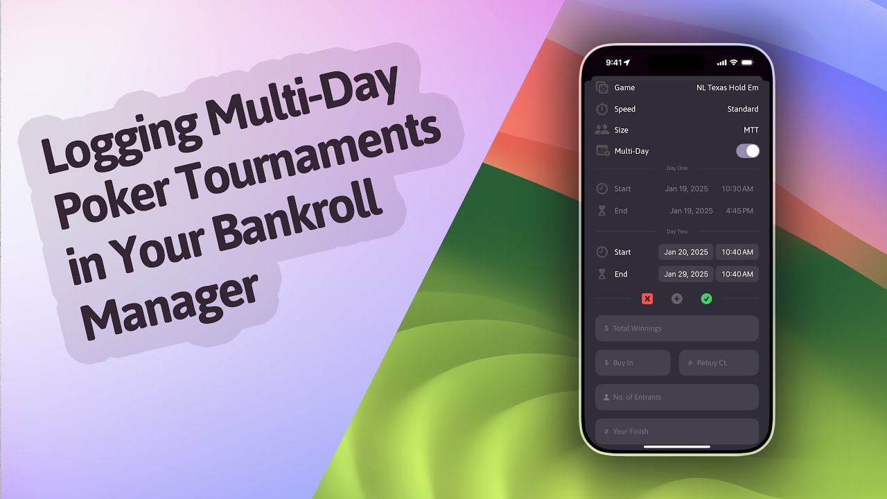 How to Log Multi-Day MTT's with Your Bankroll Tracker - YouTube