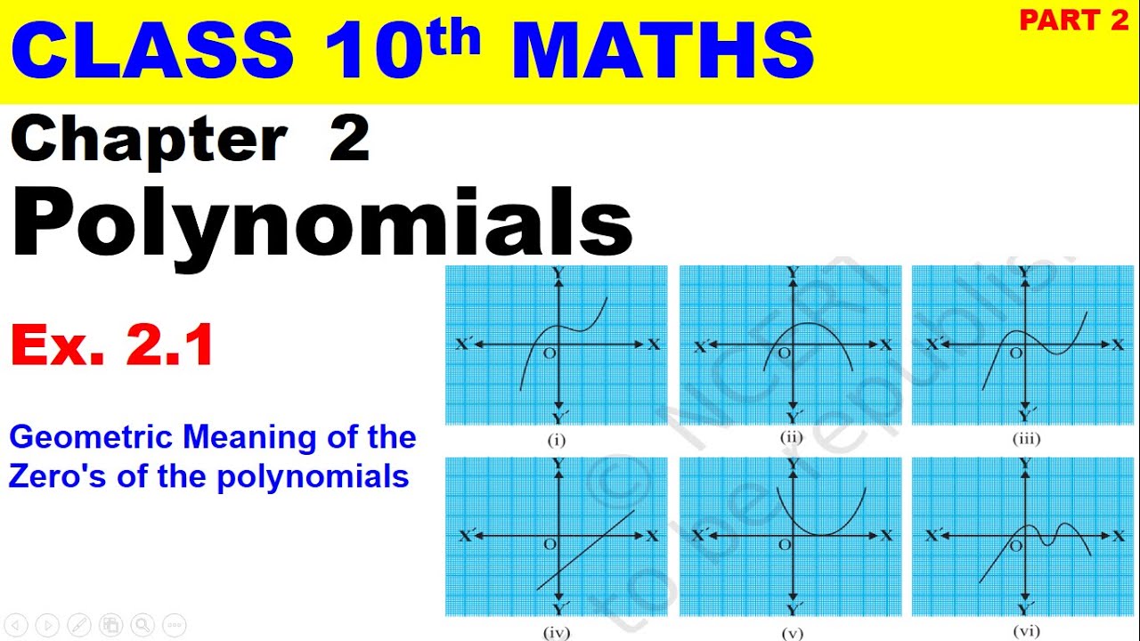 class 10th || MATHEMATICS || Polynomials || part 2 || CBSE || STATE ...