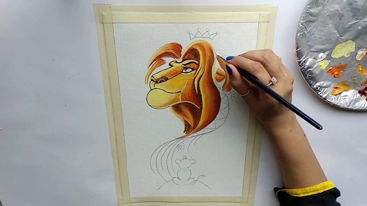 Lion King Simba Painting