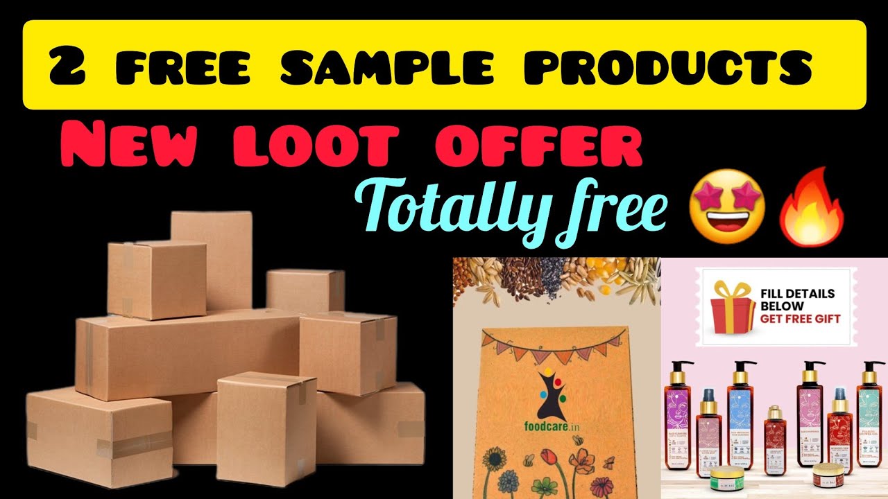 2 free sample products🔥🤩free sample products today|todayloot offer # ...