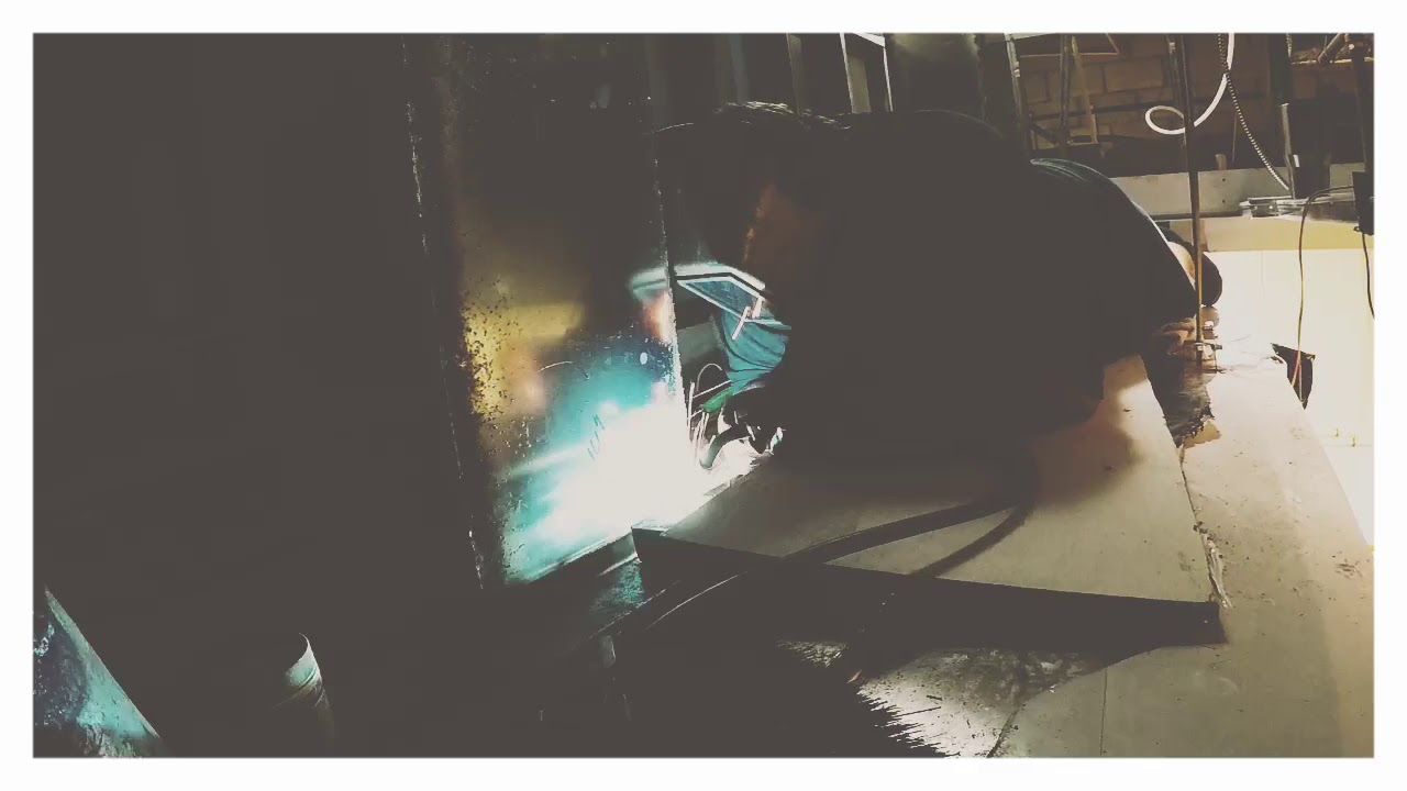 Hood job, welding duct. - YouTube