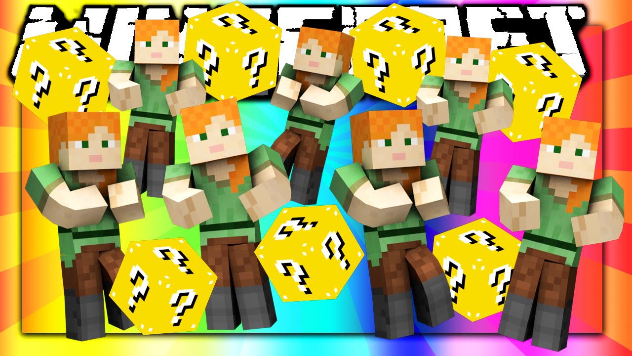 ALEX ARMY ATTACKS! - Minecraft LUCKY BLOCK SKY WARS #4 - YouTube